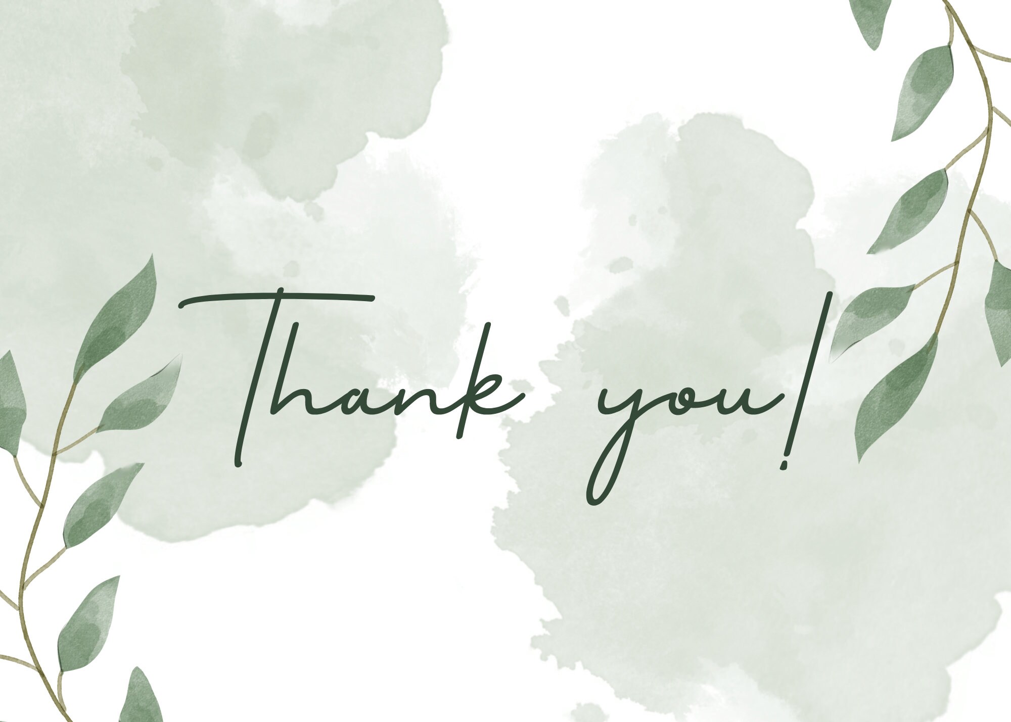 Printable Thank You Cards (4 Designs) - Etsy