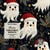 Boho Bookish Santa Seamless Pattern Reading Contemporary Digital Paper ...
