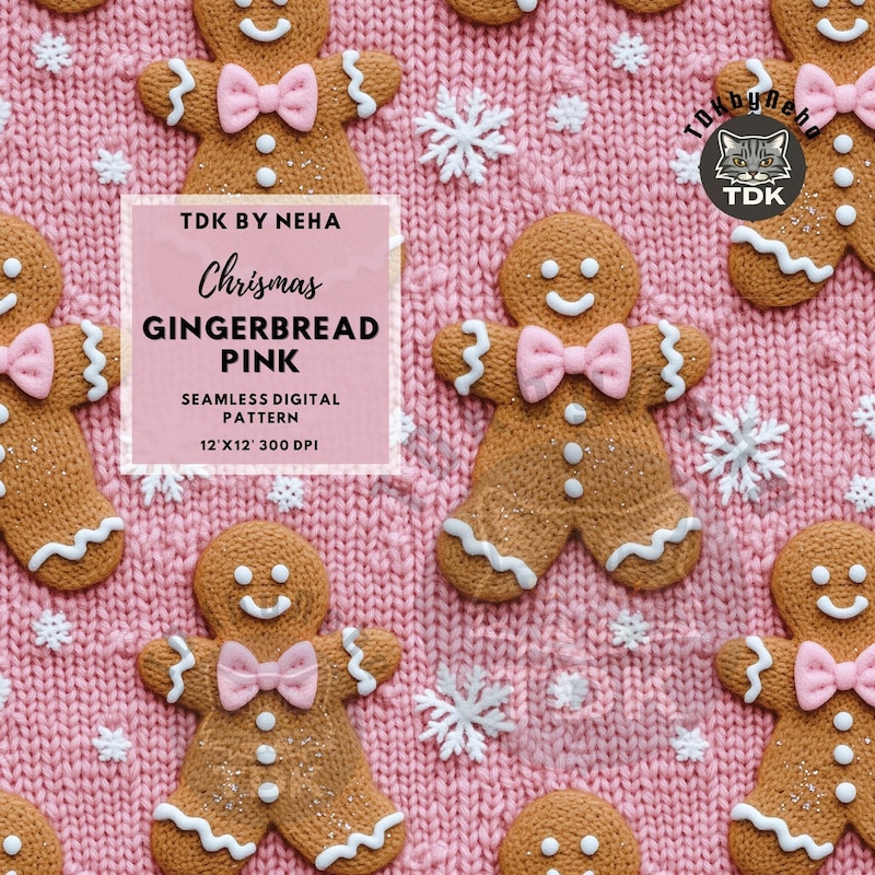 Pink Gingerbread Wallpaper - Etsy