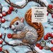 Boho Bookish Santa Seamless Pattern Reading Contemporary Digital Paper ...