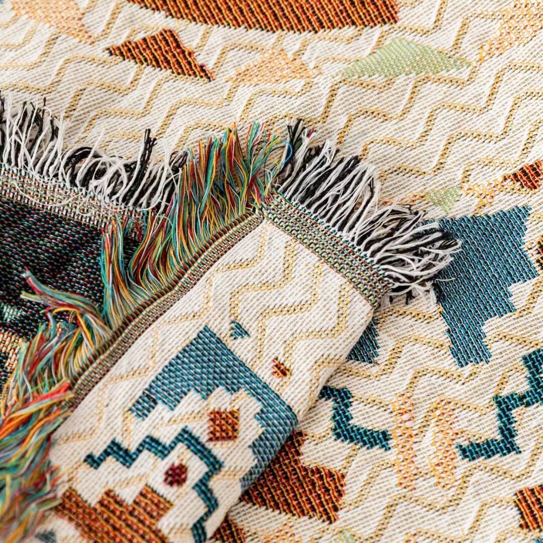 Aztec Geometric Pattern Blanket Sofa Throw Wall Hanging Table Cloth 100 ...