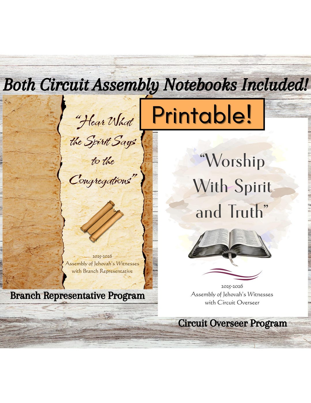 2025 2026 JW Circuit Assembly PRINTABLE Notebooks - Hear What the ...