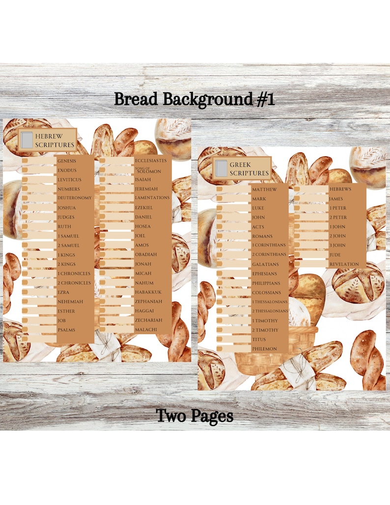 Bible Reading Checklist Undated JW Bread Printable PDF Download - Etsy