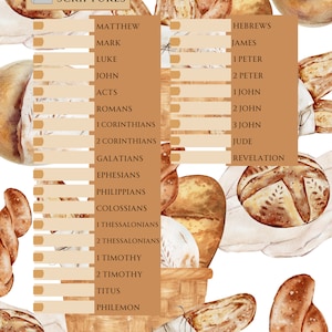 Bible Reading Checklist Undated - JW - Bread - Printable PDF Download ...