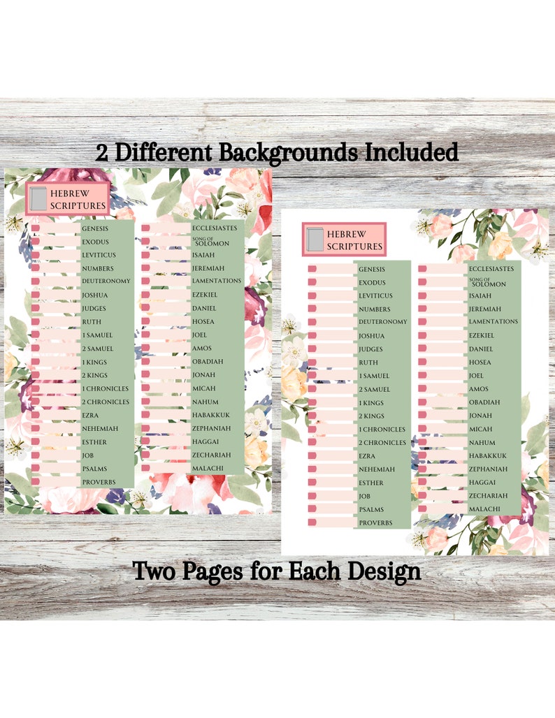 Bible Reading Checklist Undated - JW - Iris Eucalyptus - Printable PDF ...