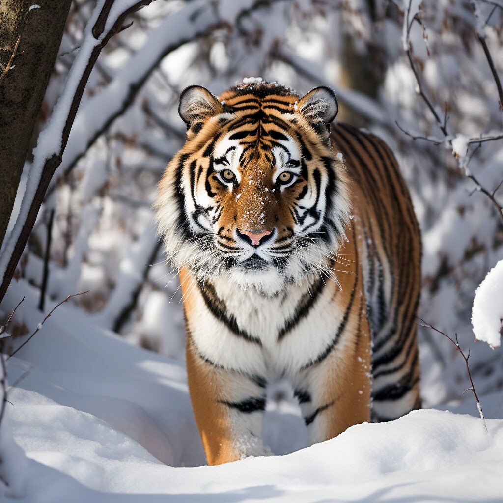 Snowy Paws, Tiger design & Craft Material 30 PNG Pack, Design for ...