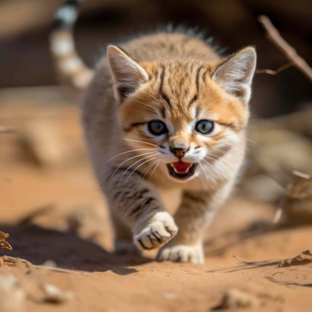 Baby Sand Cat