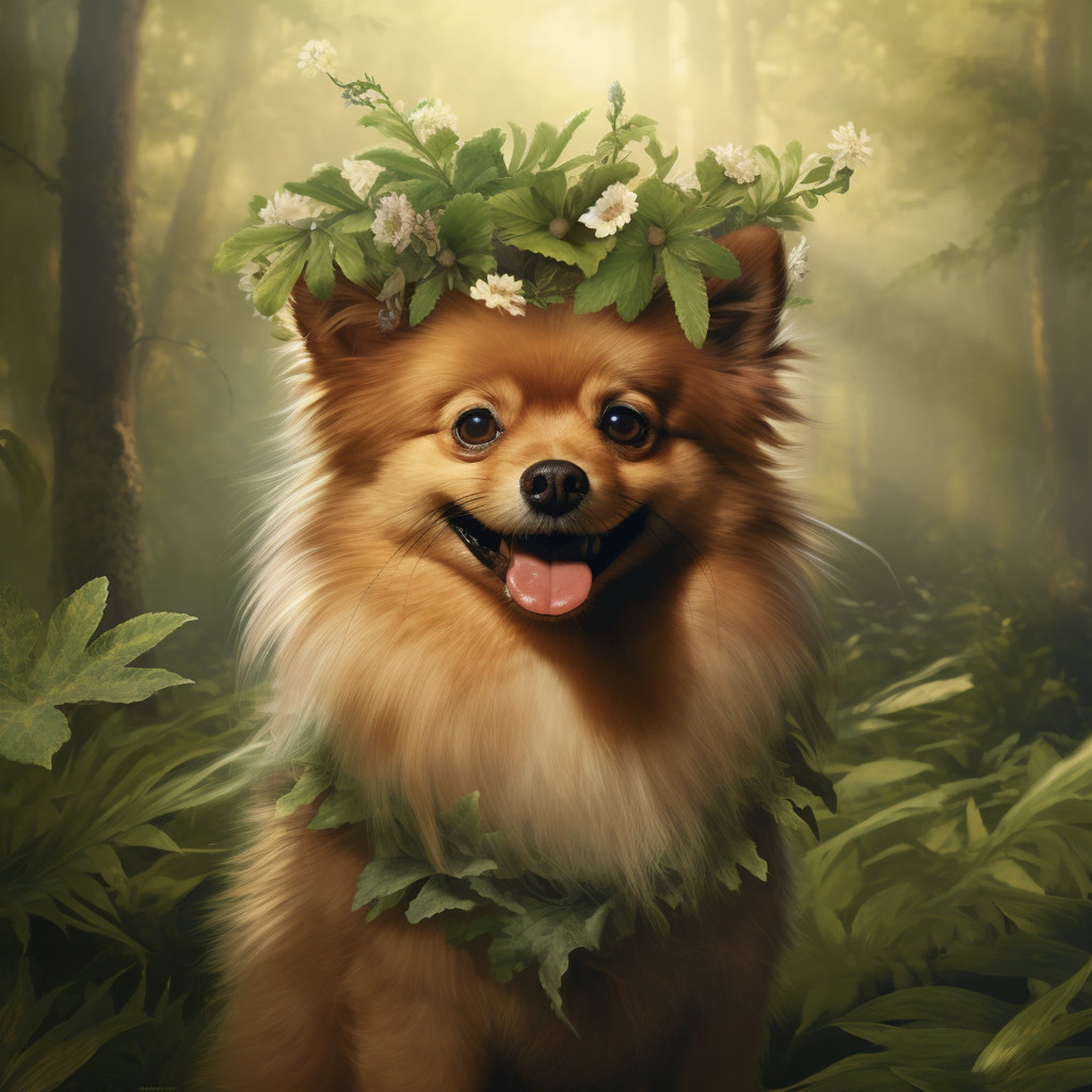 Leaf Fun Pomeranian design & Craft Material 30 PNG Pack - Etsy