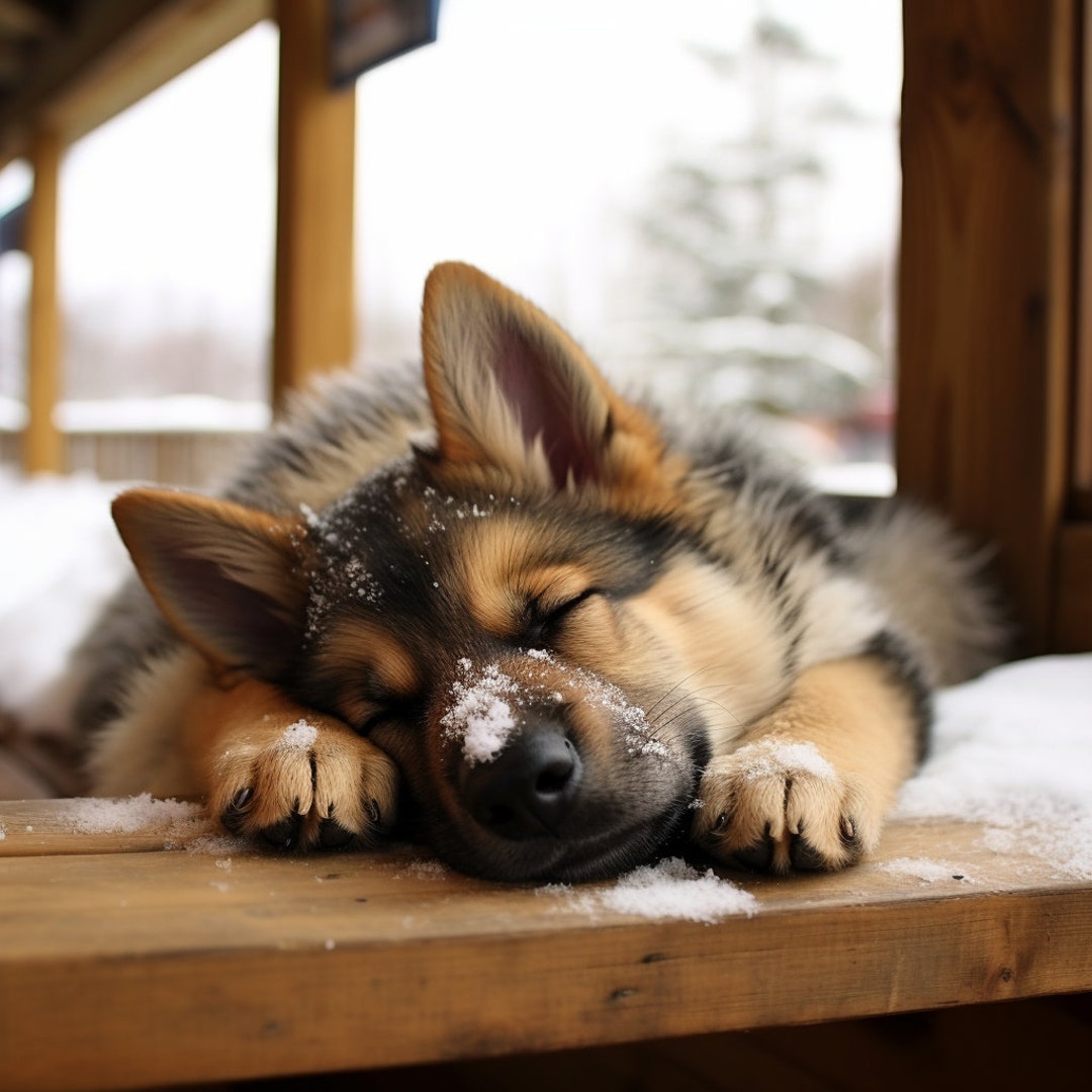 Snowy Paws, German Shepherd design & Craft Material 30 PNG Pack, Design ...