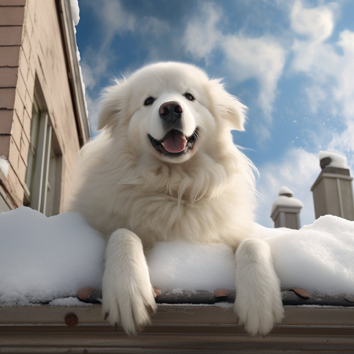 Snowy Paws, Great Pyrenees design & Craft Material 30 PNG Pack, Design ...