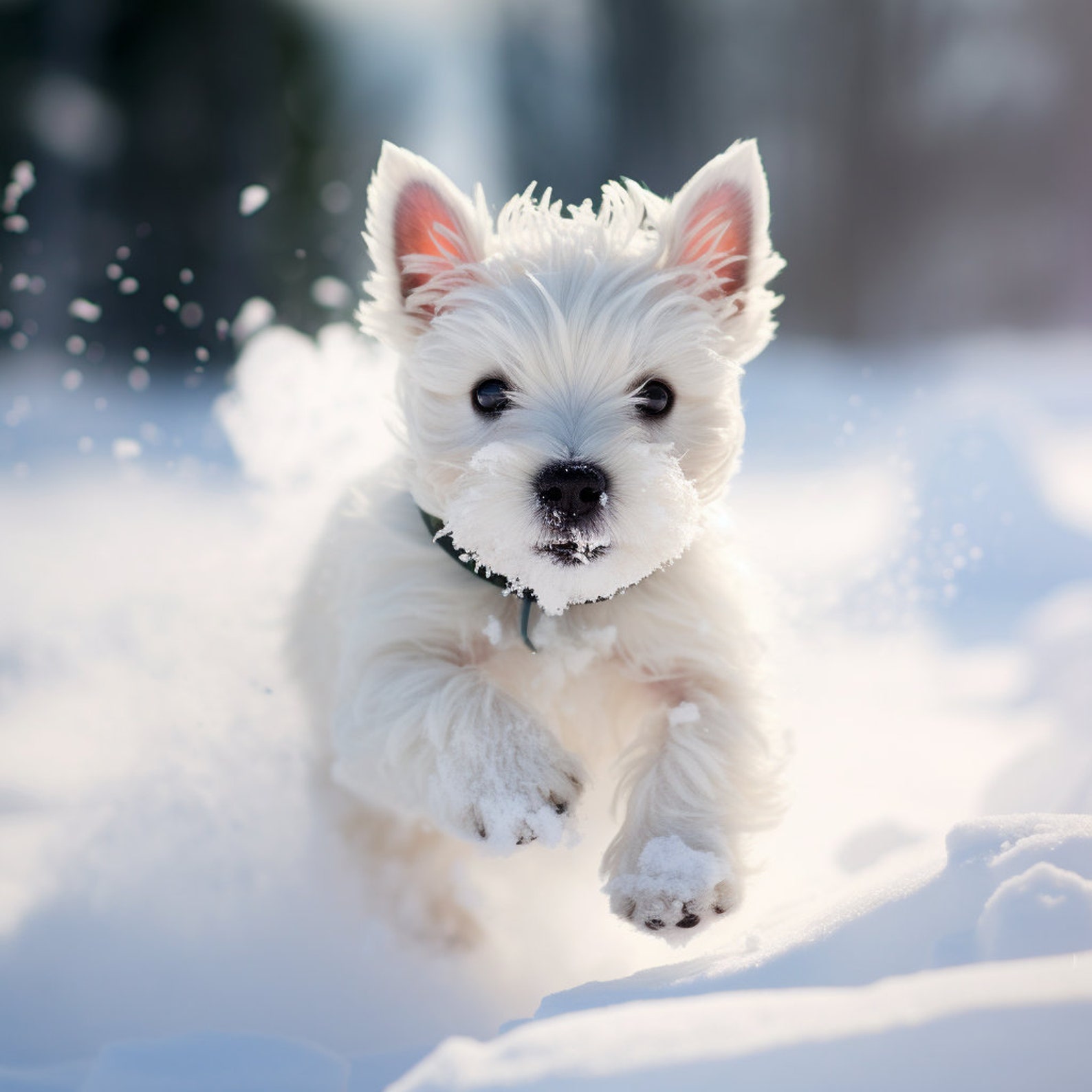 Snowy Paws, Westie (design & Craft Material 30 PNG Pack), Design for ...