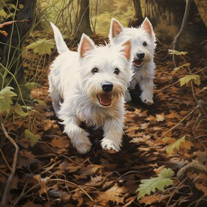 Leaf Fun Westie design & Craft Material 30 PNG Pack Design - Etsy