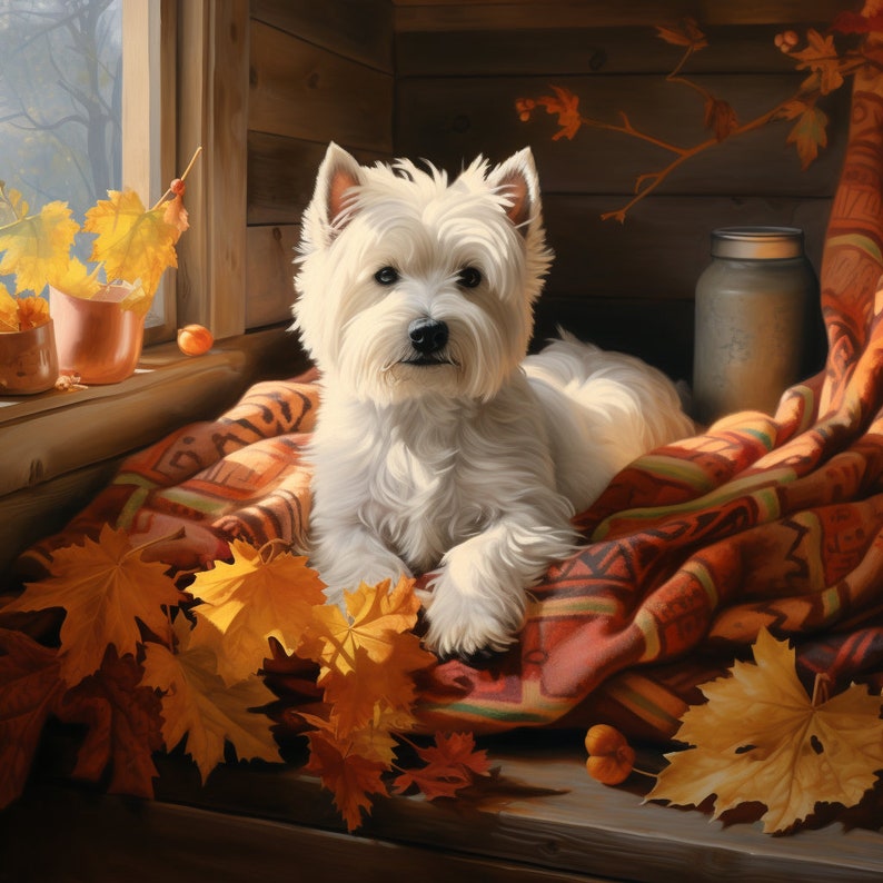 Leaf Fun Westie design & Craft Material 30 PNG Pack Design - Etsy