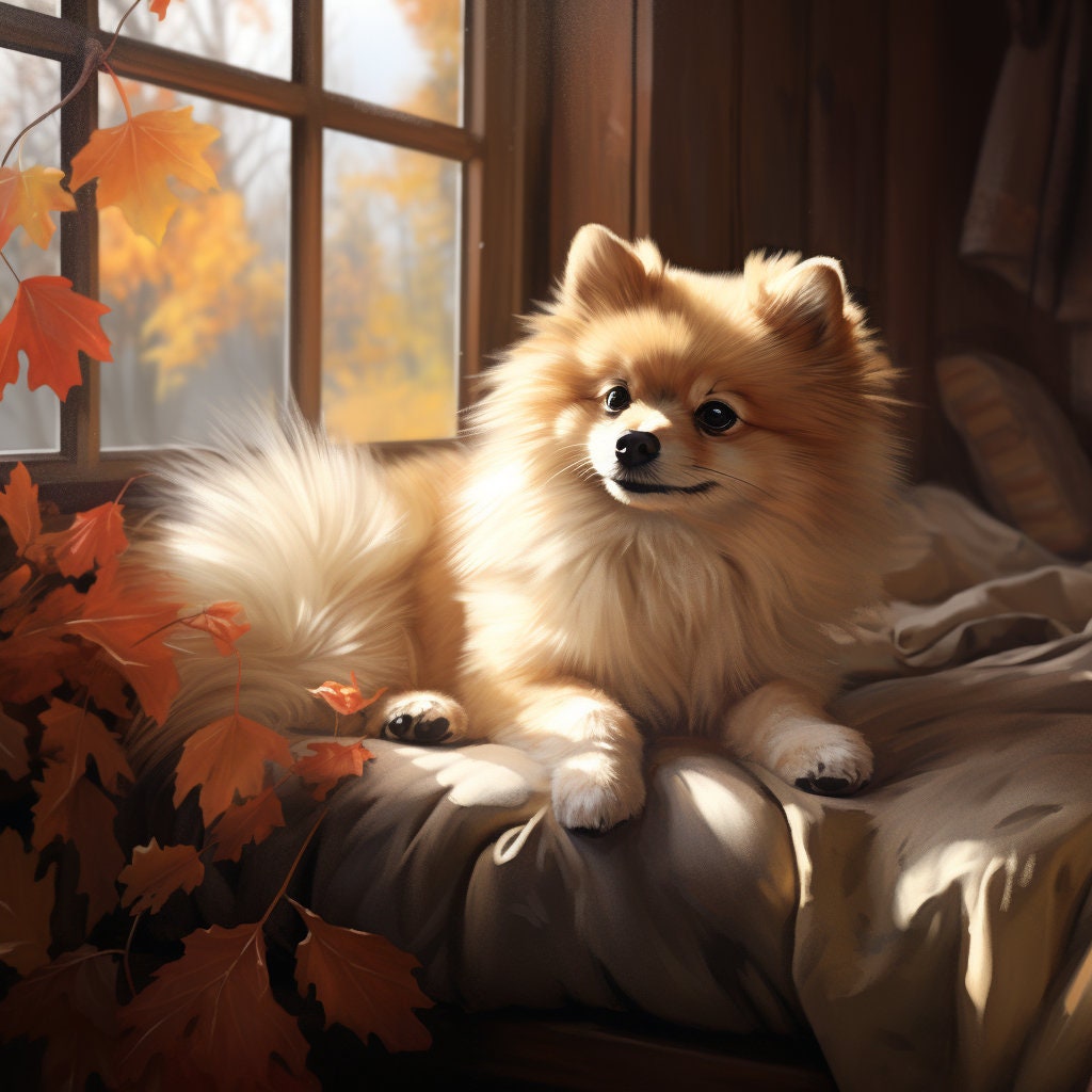 Leaf Fun Pomeranian design & Craft Material 30 PNG Pack - Etsy