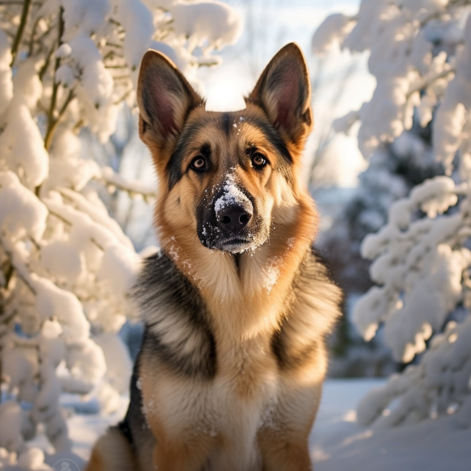 Snowy Paws, German Shepherd design & Craft Material 30 PNG Pack, Design ...