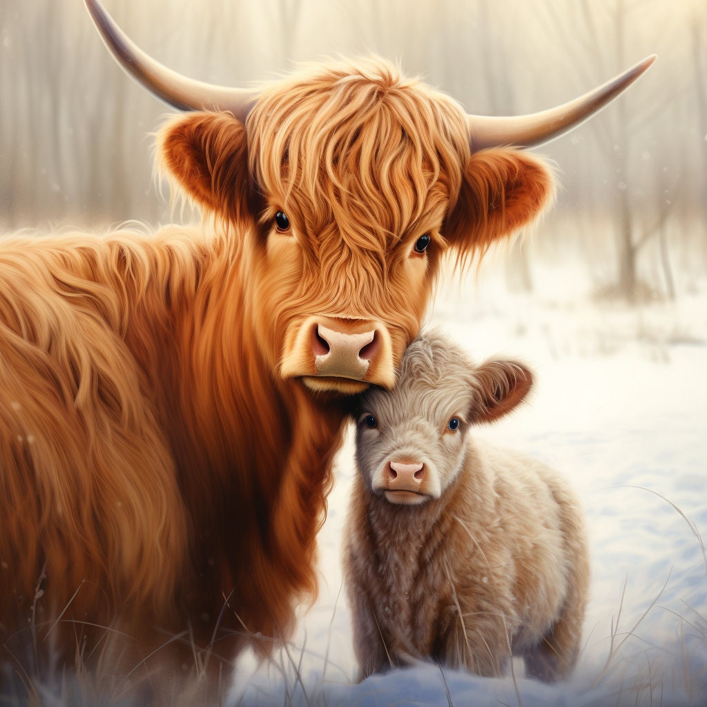 Highland Cow design & Craft Material 30 PNG Pack, Design for Tumbler ...