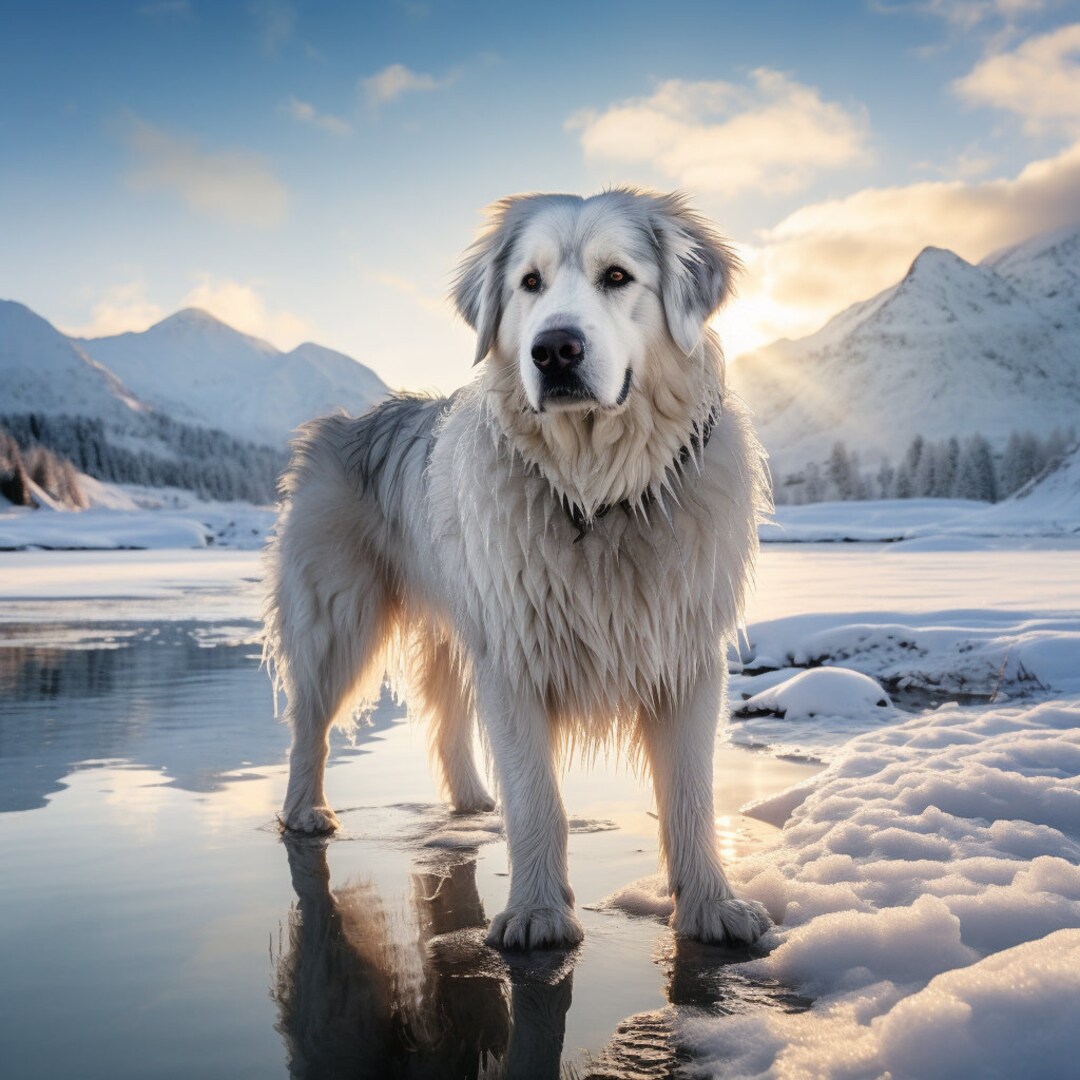 Snowy Paws, Great Pyrenees design & Craft Material 30 PNG Pack, Design ...