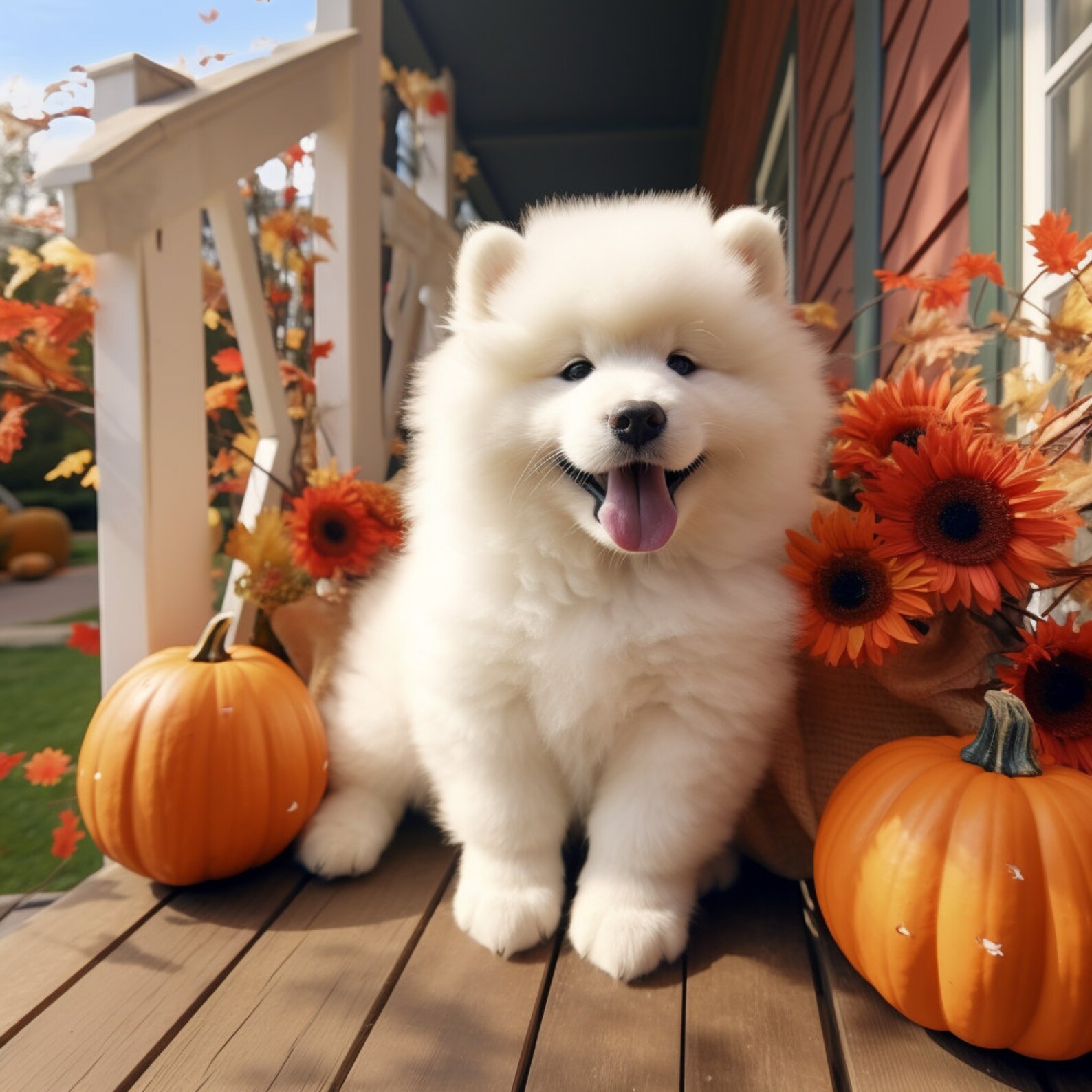 Halloween Samoyed design & Craft Material 30 PNG Pack - Etsy