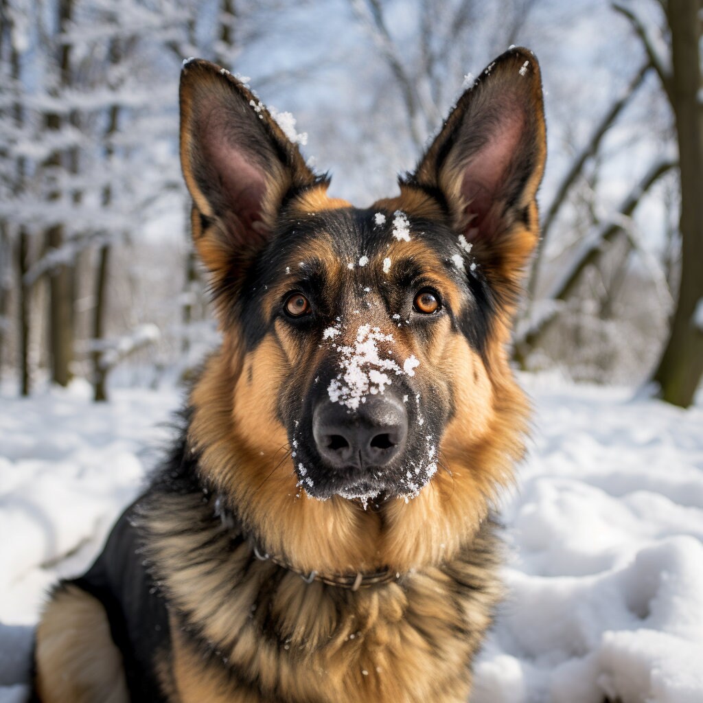 Snowy Paws, German Shepherd design & Craft Material 30 PNG Pack, Design ...