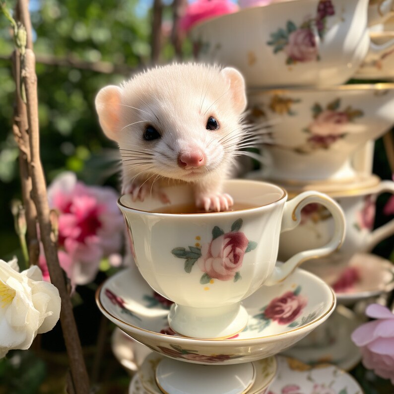 Furry Surprise Ferret 30 PNG Pack Design for Tumbler - Etsy