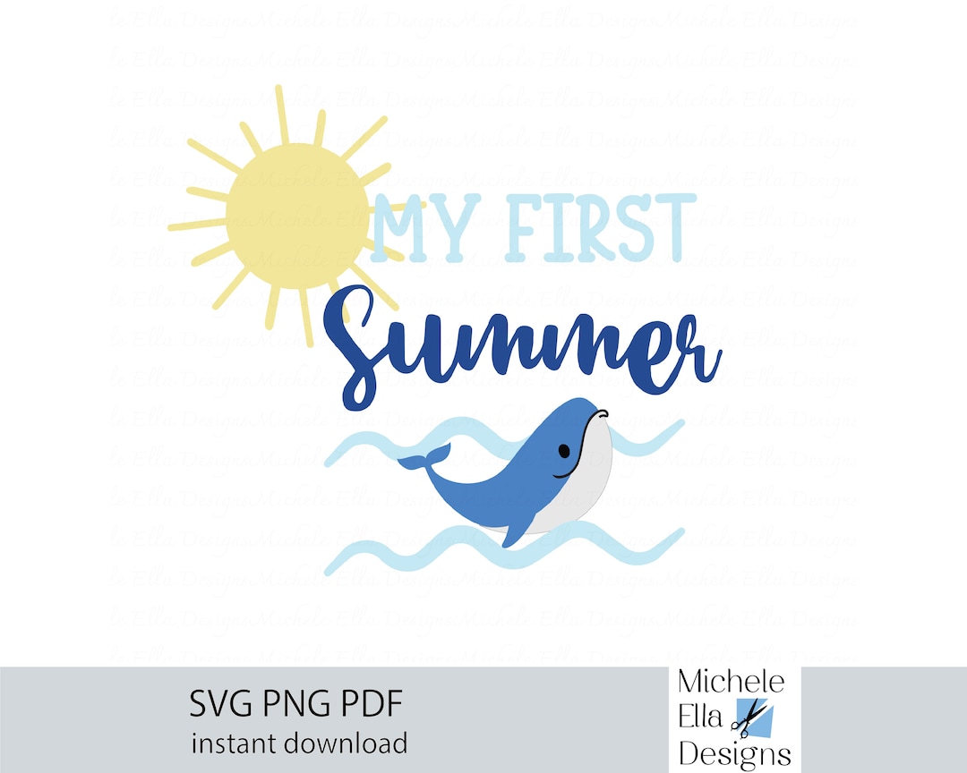 Summer SVG, Beach PNG, Baby First Summer PNG, Printable Cut File,summer ...