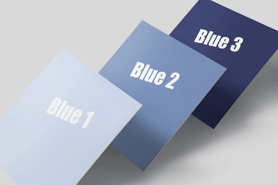 Plain Blue Vinyl Tile Stickers 026 - 3 Blue Colour Choices - DIY Your ...