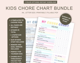 Cleaning Checklist, Cleaning Schedule, Family Chore Chart, Kids Chore ...