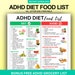 ADHD Diet Food List, ADHD Diet Plan, ADHD Grocery List, Mind Diet Food ...