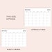 2024 Monthly Calendar Landscape, Printable Calendar Template ...