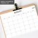 2024 Monthly Calendar Landscape, Printable Calendar Template ...