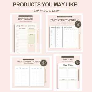 Undated Daily Hourly Planner Printable, to Do List for Work/home ...