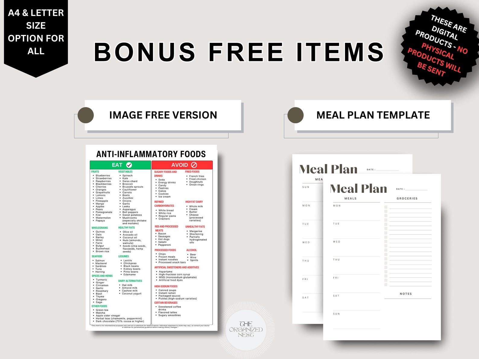 Anti-inflammatory Food Chart, List of Foods to Reduce Inflammation, Low ...