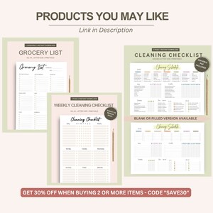 EDITABLE Cleaning Weekly Chore Chart Printable for Kids/family ...