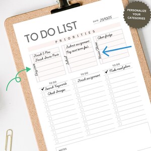 Printable to Do List Bundle, Fillable PDF, A4, A3, and Letter Size PDF ...