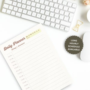 Undated Daily Hourly Planner Printable, to Do List for Work/home ...