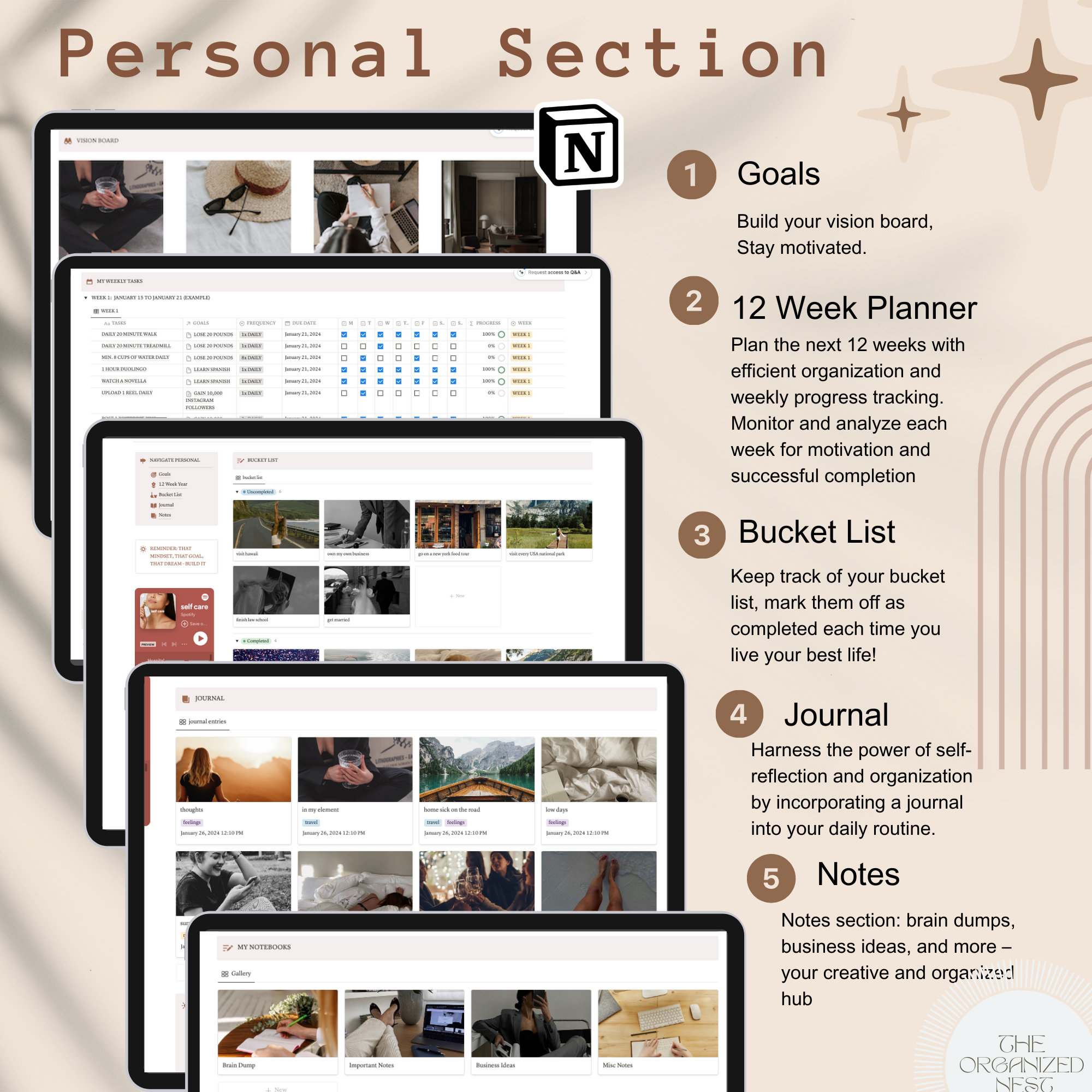 Notion Template, Ultimate Notion Planner, Notion Planner, Notion Life ...