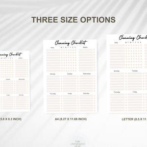 Editable Cleaning Checklist: Weekly Household Planner (printable) - Etsy