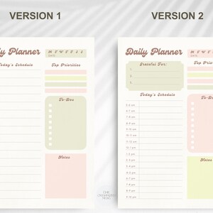 Undated Daily Hourly Planner Printable, to Do List for Work/home ...