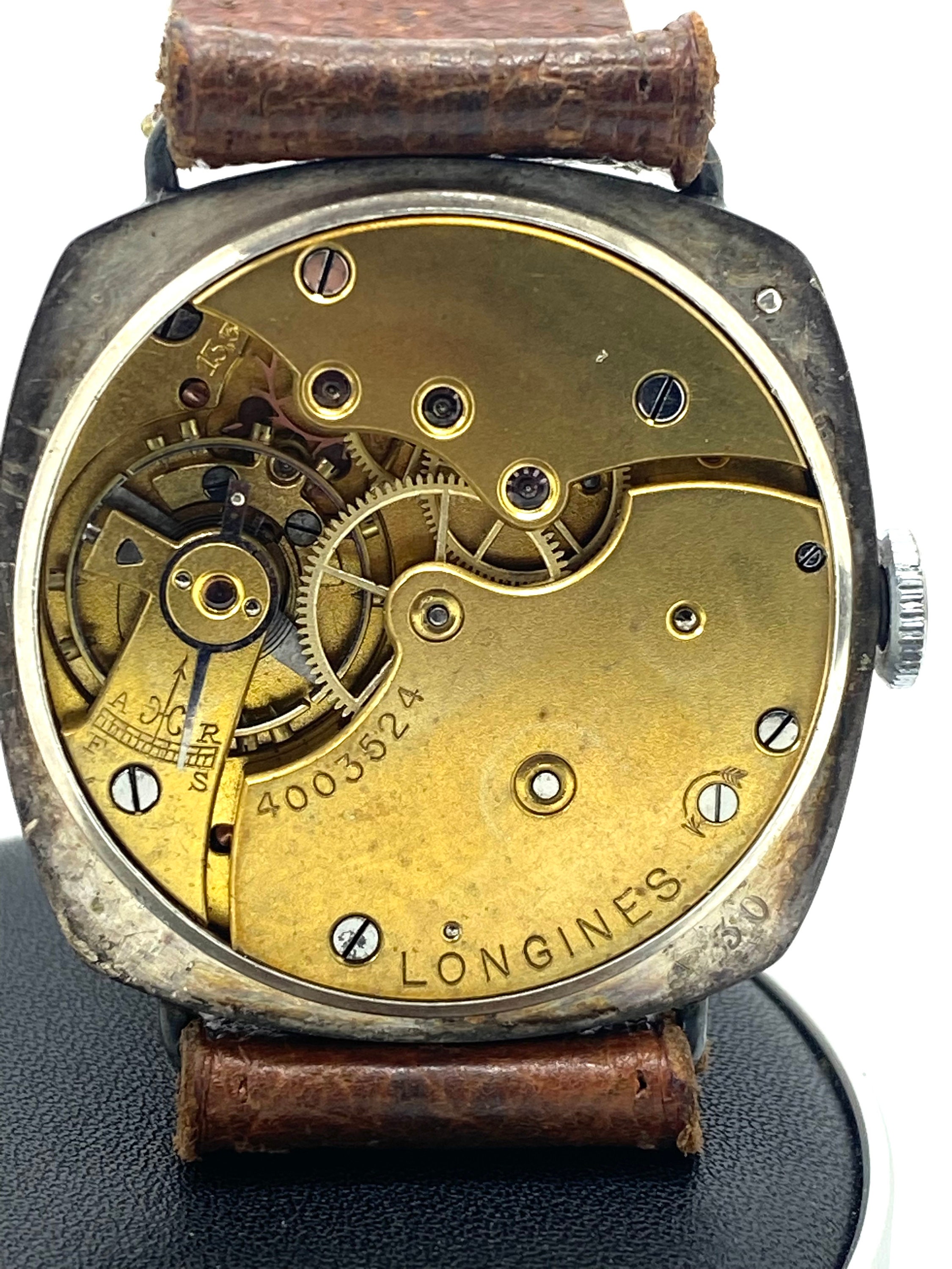 Longines Silver Art-deco/trench Watch enamelled Dial - Etsy