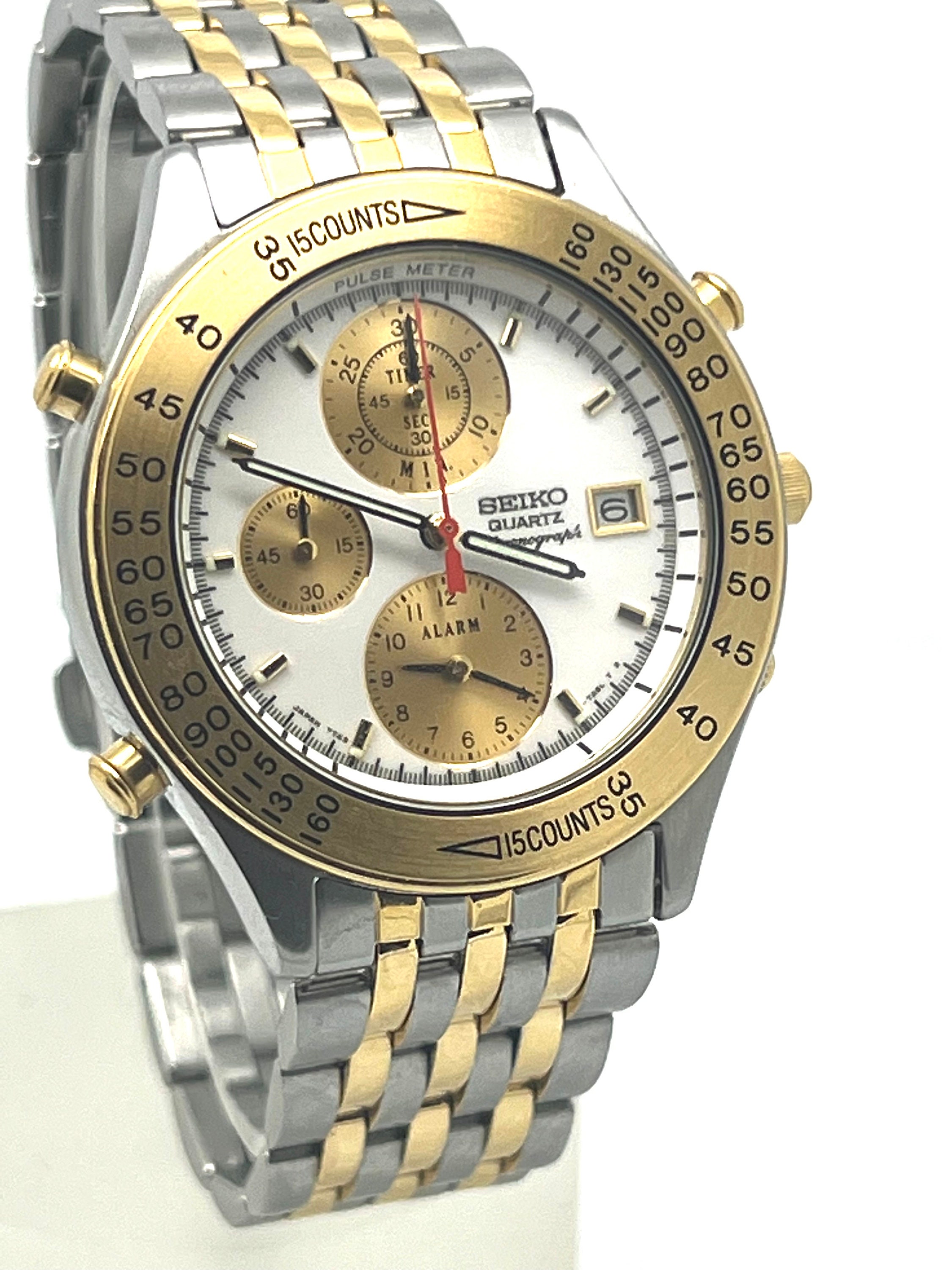 Seiko Chronograph Alarm Chronograph Watch - Etsy