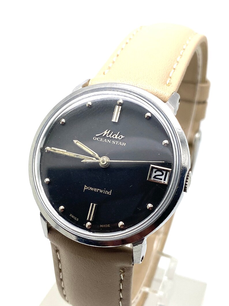 Mido Ocean Star Powerwind Black Dial - Etsy