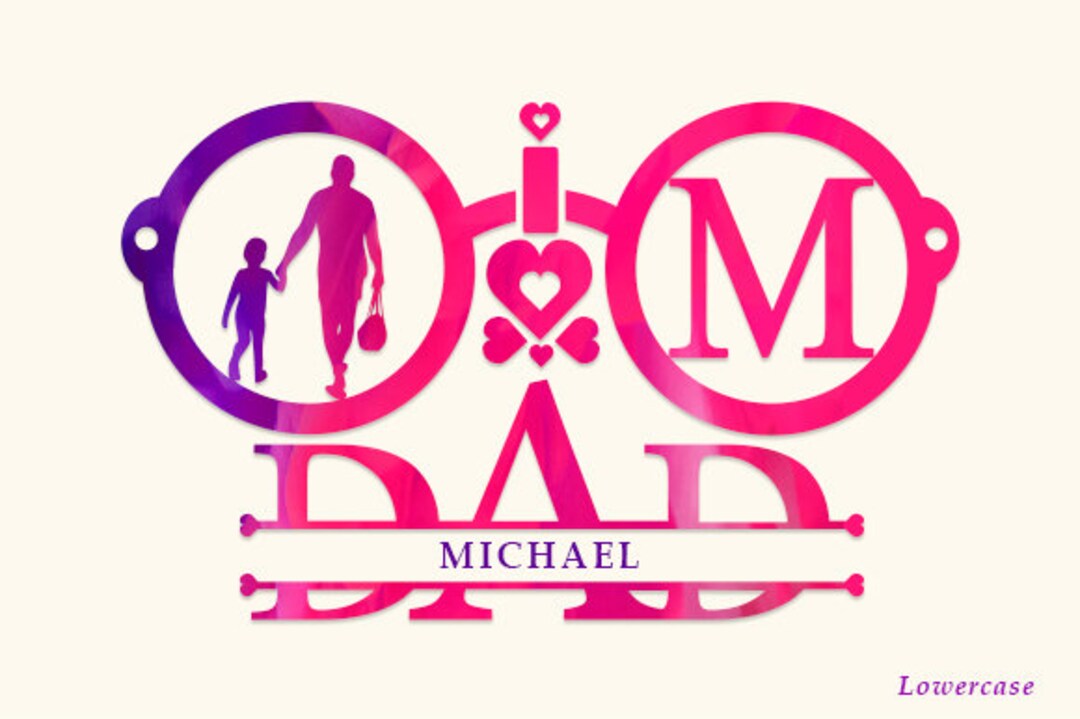 I Love Dad Monogram Font Svg Designs for Silhouette Name Fonts Family ...
