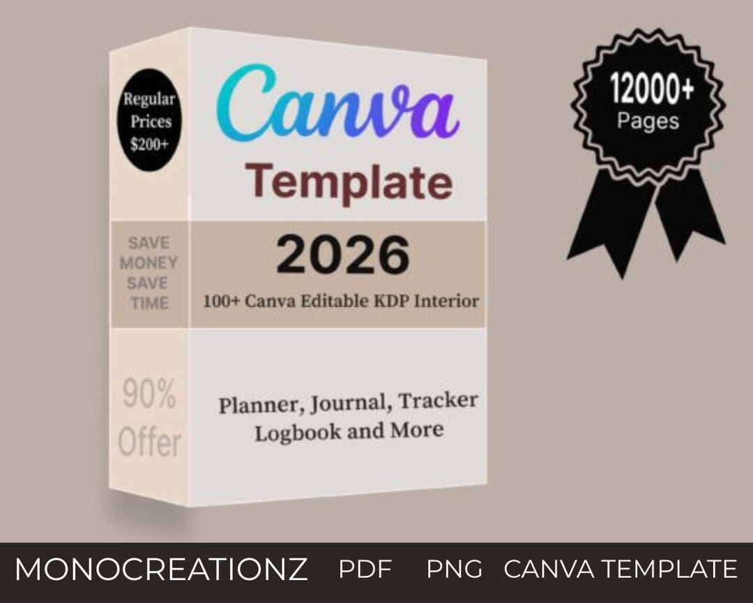 2026 KDP Interior Canva Templates – Planner, Journal, Tracker (digital ...