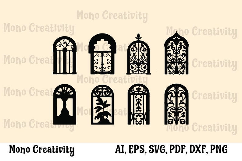 Laser Cut Door SVG Mega Bundle,door Frame Svg ,house Door Svg ,window ...