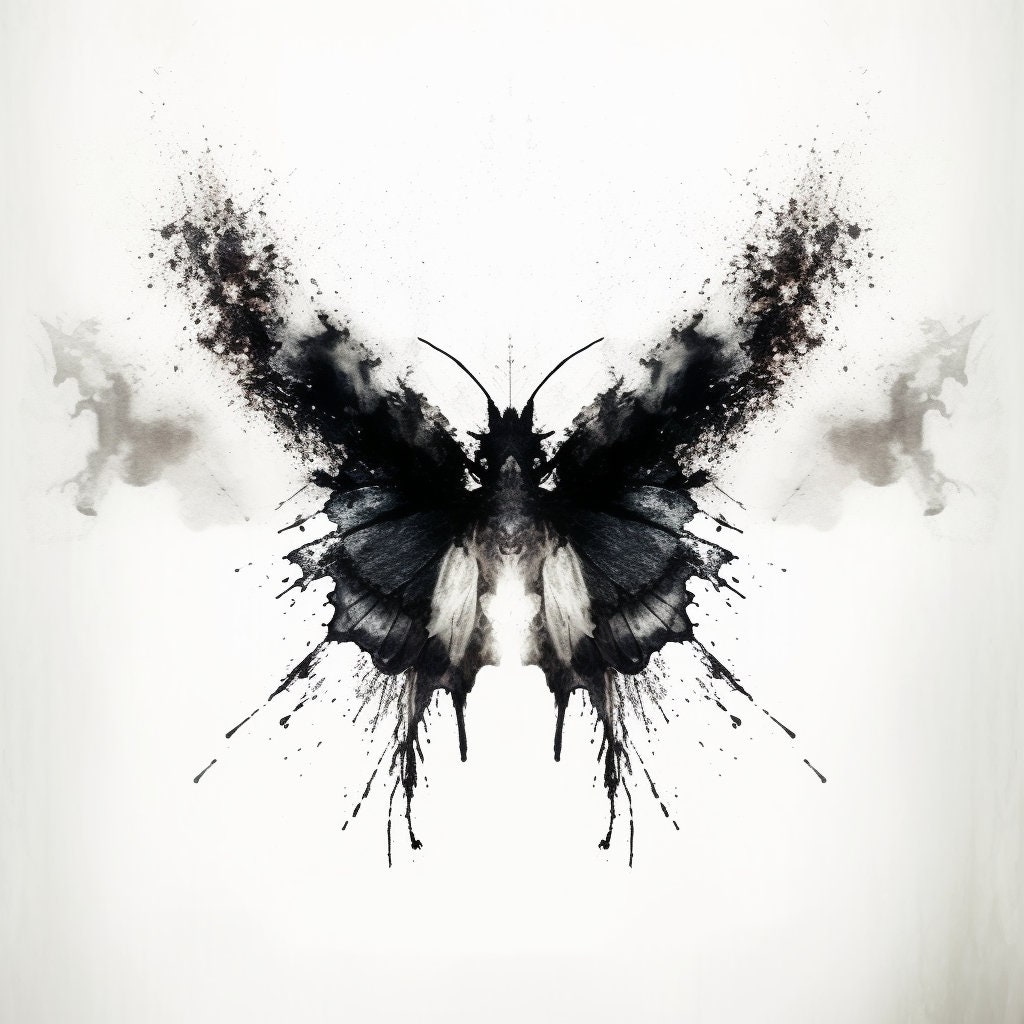 Butterfly Inkblot Print - Etsy