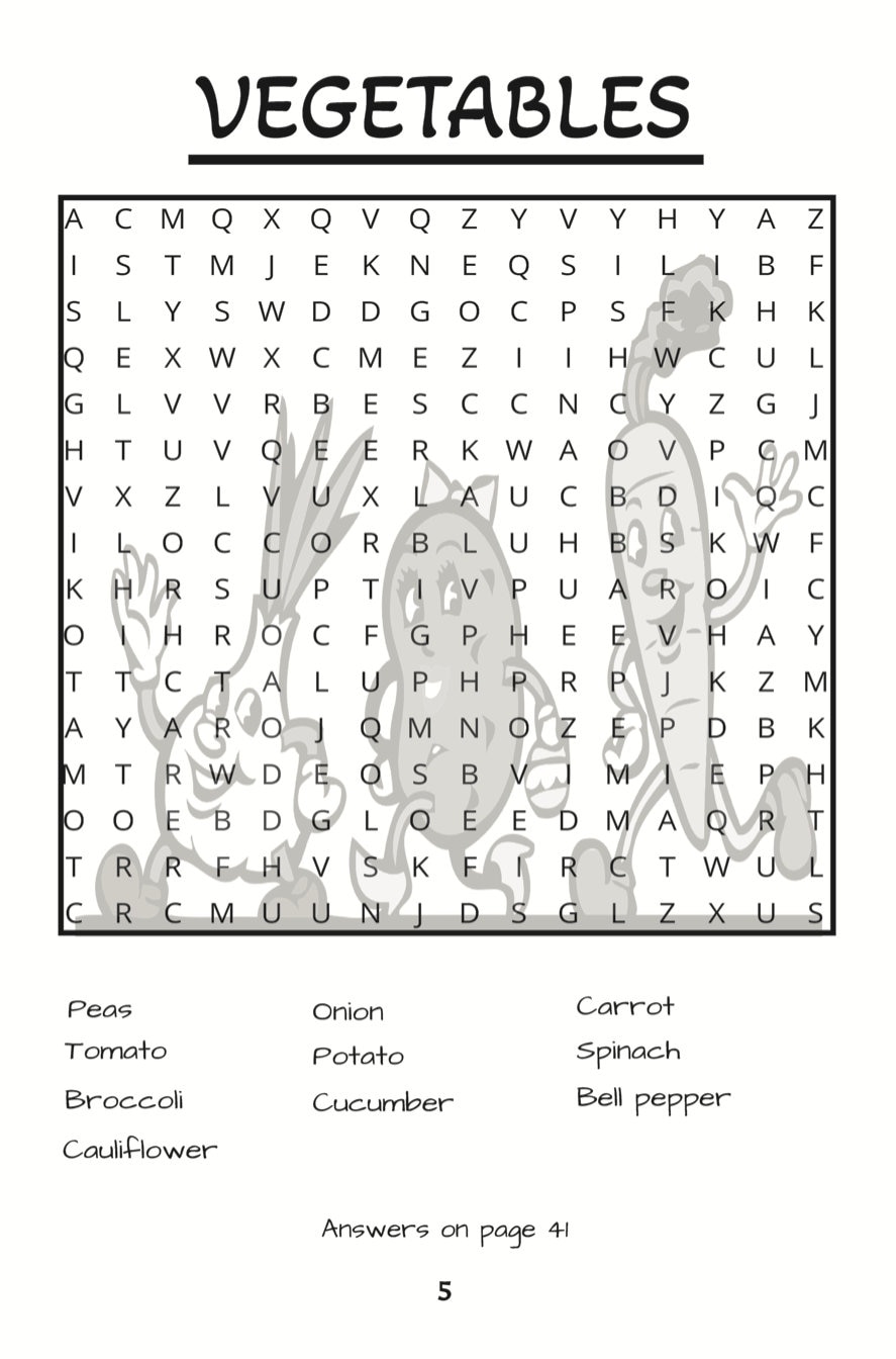 Word Search for Kids Ages 8-12 Word Searches Digital Download ...