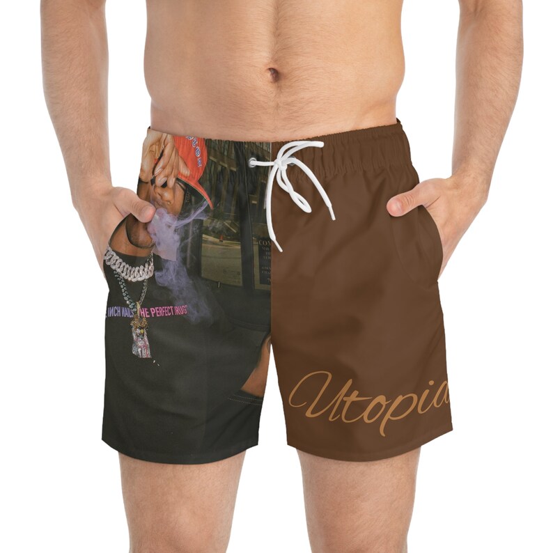 Swim Trunks, Travis Scott 'utopia' Swim Trunks - Etsy