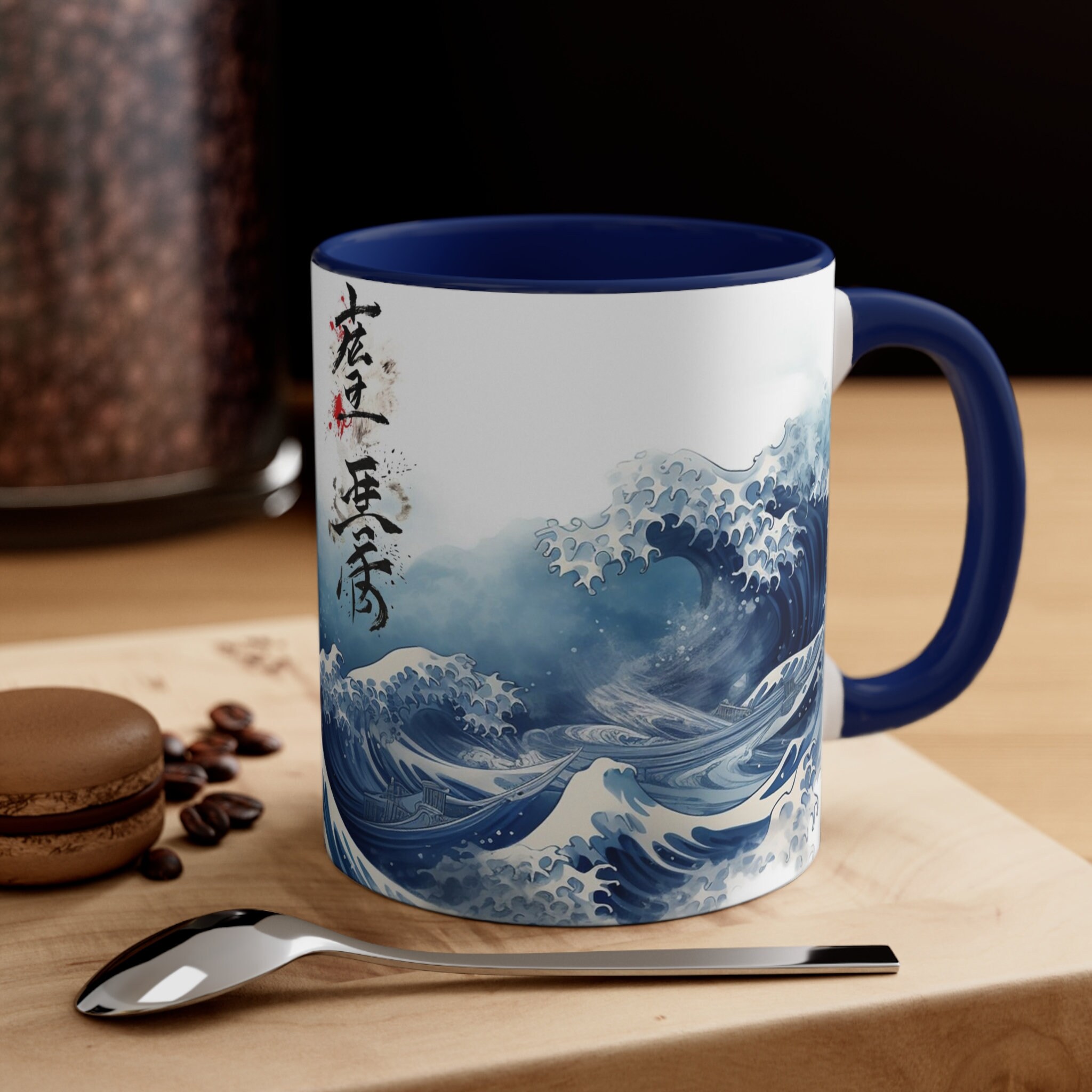 The Great Wave off Kanagawa Modern Art Coffee Mug, Ocean Art Mug, the ...