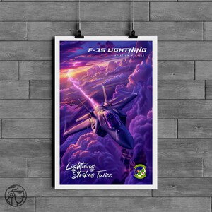 US Military Fighter Jet Poster | Air Force Wall Art | Aviation Decor ...