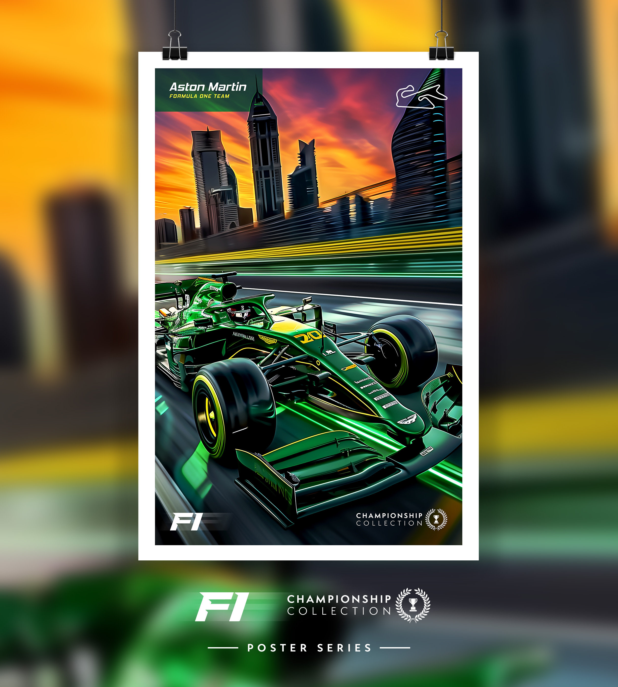 Aston Martin F1 Car Poster – Racing Art, Grand Prix Print - Etsy